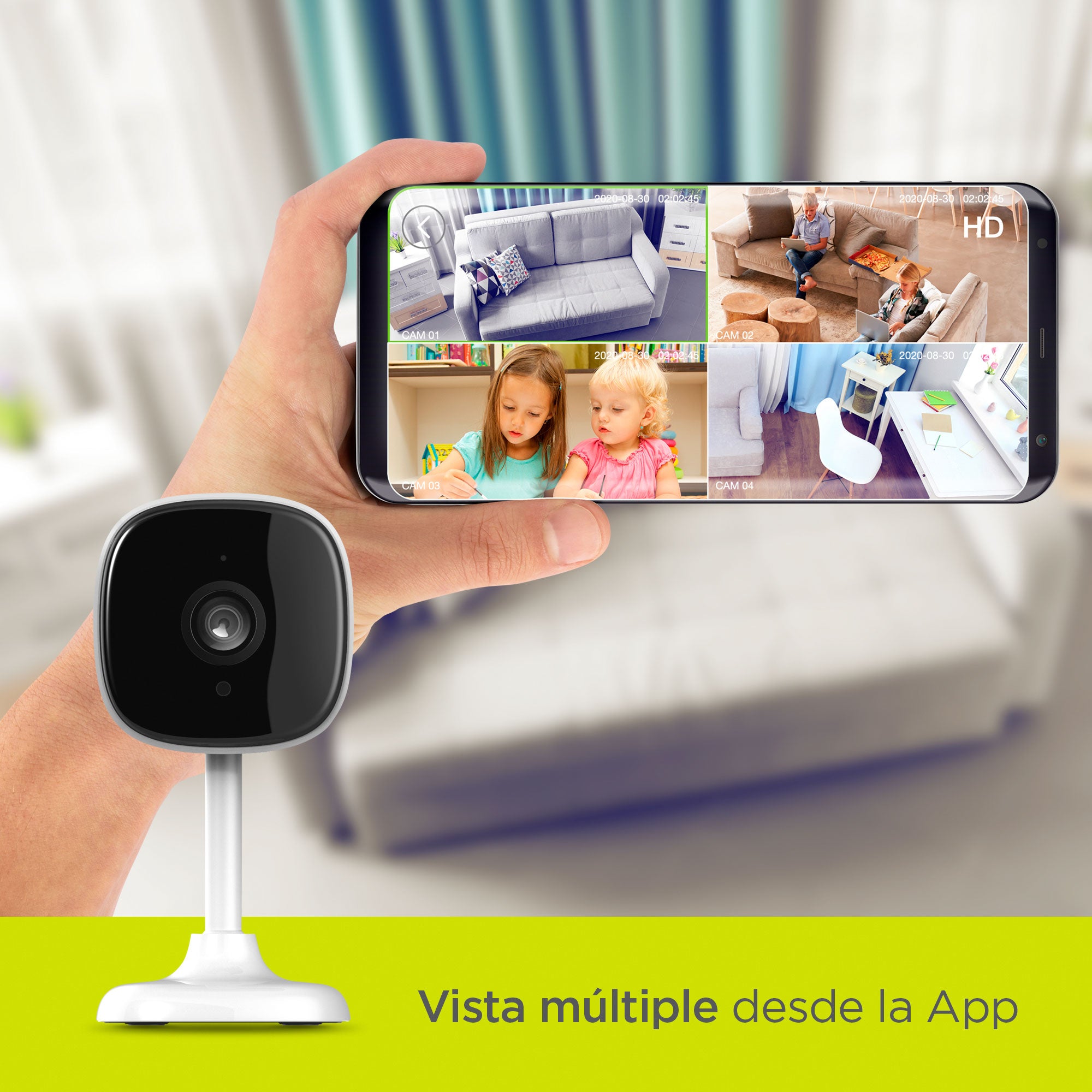 Lloyd's Cámara IP Inteligente WiFi para Interiores FHD 1080p (LC-1334 ...